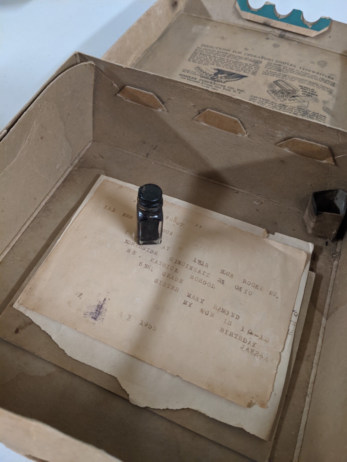 Simplex Typewriter - Antique With Original Box | eBay