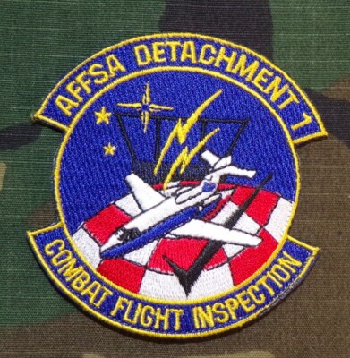 USAF AFFSA Det 1 Combat Flight Inspection Full Color hook/loop Uniform ...