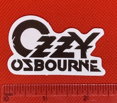 Ozzy Osbourne Band Decal Sticker Black White Vintage Look Free US ...