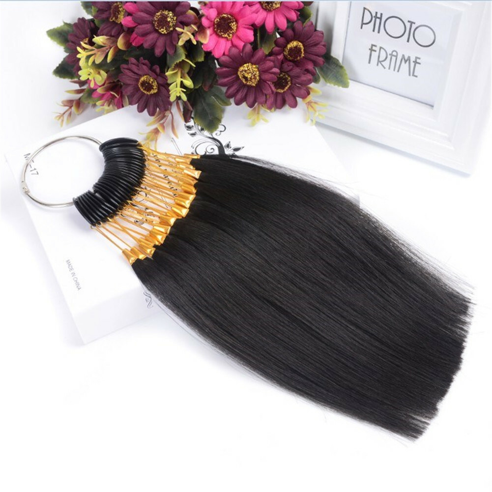30S Hair Swatches for Testing Color Hair Color Sample Rings with Gold ...