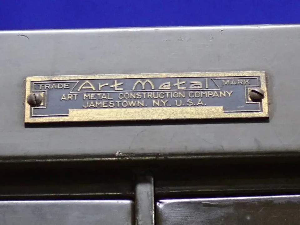 Vintage ART METAL card catalog cabinet | eBay