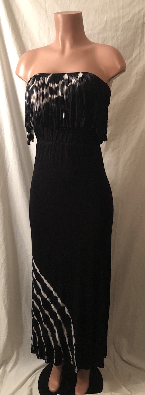 **Exotic Frosted Black & White Dance Hall Tube Dress~… - Gem
