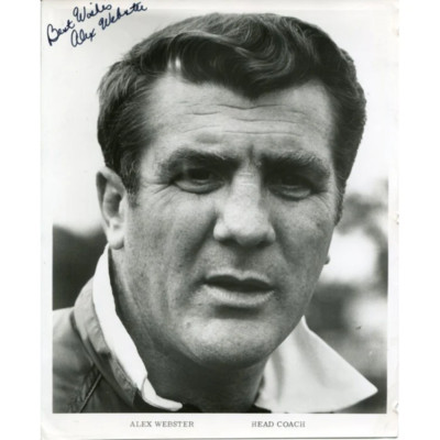 Head Coach Alex Webster Autographed 8x10 Photo | eBay