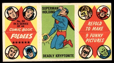 1966 Topps Comic Book Foldees #44 Superman / Baseball Hero VG/EX | eBay
