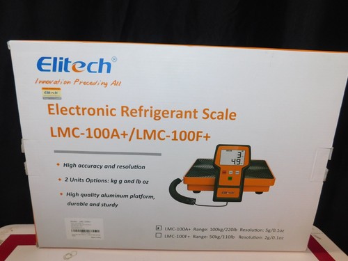ELITECH LMC-100A+/LMC-100F+ ELECTRONIC REFRIGERANT SCALE (FL) | eBay