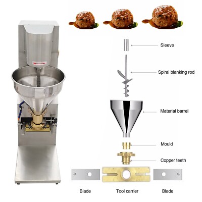 Stainless Steel Meatball Machine Commercial Automatic Meatball Forming ...