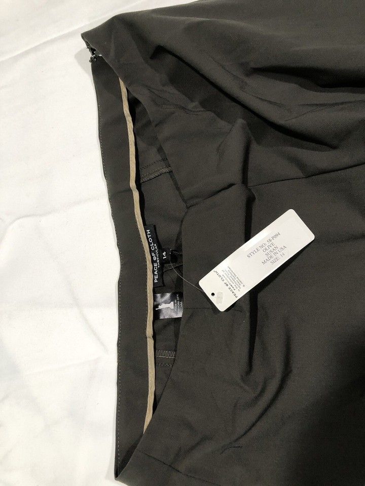 Peace Of Cloth Panticular Pant Womens 14 Olive Susan Pant Trouser | eBay