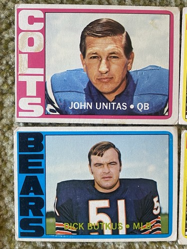 1972 Topps Football Lot 101 Cards Loaded! 3x Unitas Tarkenton Butkus ...