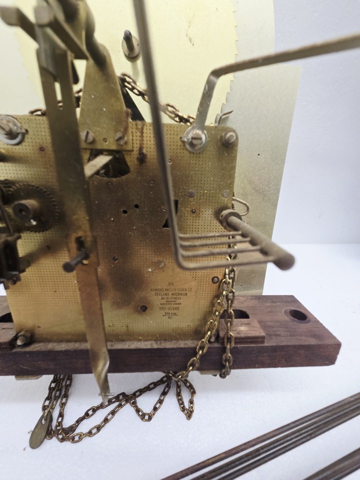 1151-053 Grandfather Clock Movement Howard Miller with pendulum and ...