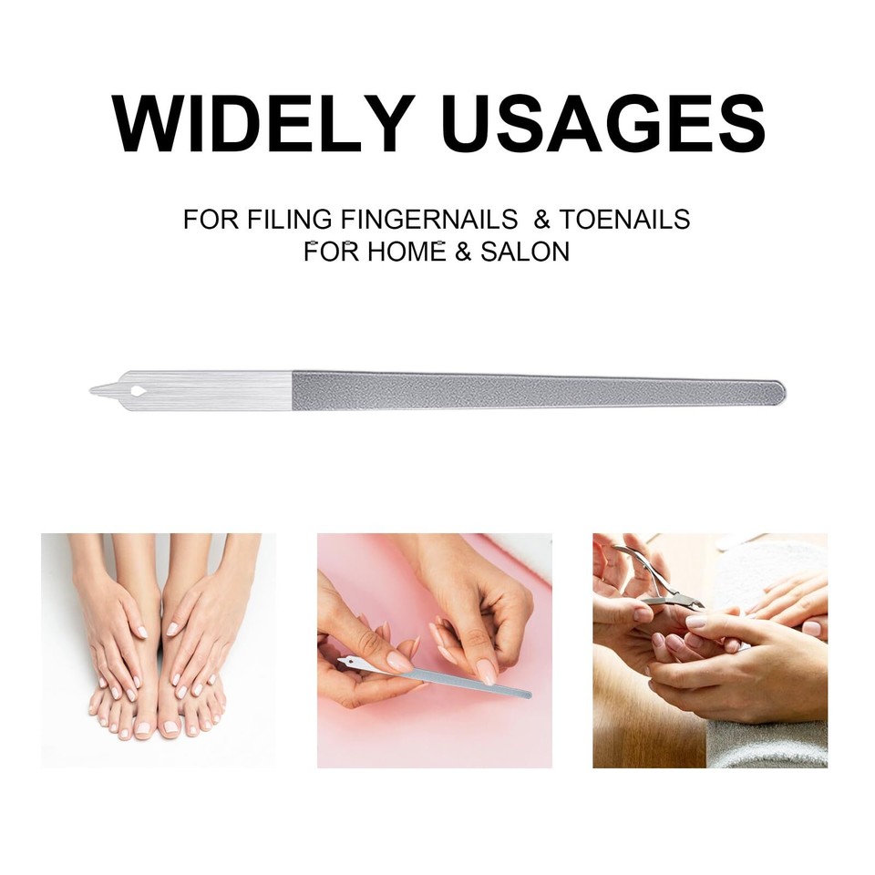 6Pcs Diamond Deb Nail File Metal Nail File with Sharp Pointed Tip ...