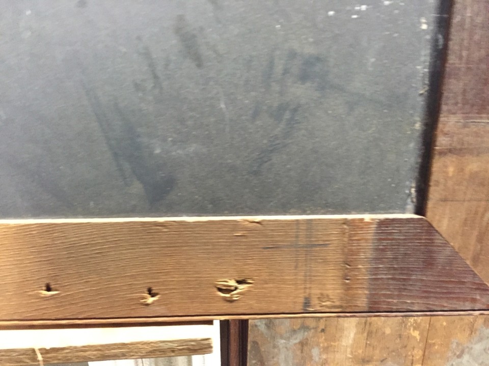 REPURPOSED chestnut BEADBOARD framed w/slate chalkboard insert CHEESE ...