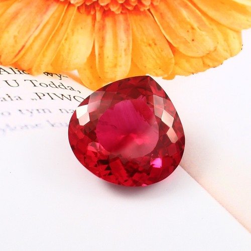 AAA Museum Grade Natural Flawless Burma Ruby Heart Loose Gemstone Cut ...