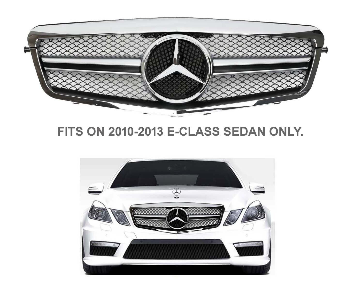 E-Class Grille Chrome Emblem E350 E300 E550 E63 2010 2011 2012 2013 ...