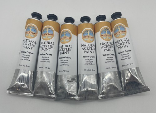 Natural Earth Paint Yellow Ochre Natural Acrylic 59ML Lot Of 6 ...