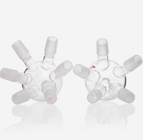 Glass Rotary Evaporator Multi-Heads Flask 19# 24# Joints Lab Glassware ...