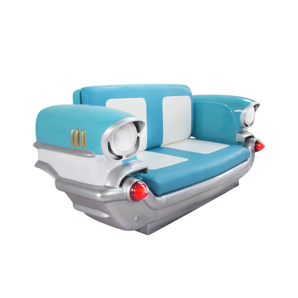 Turquoise Car Sofa - 57 Chevy Car Sofa - Chevy Car Couch - Gameroom Car ...