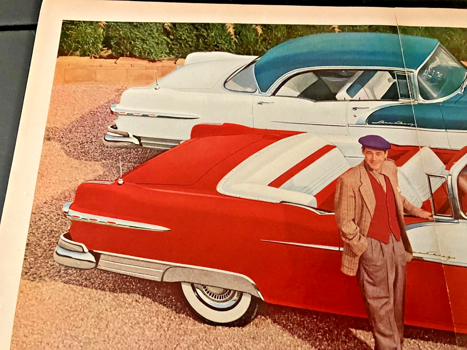 1956 Pontiac Strato-Streak Model Range - Vintage Original Print Ad Wall ...