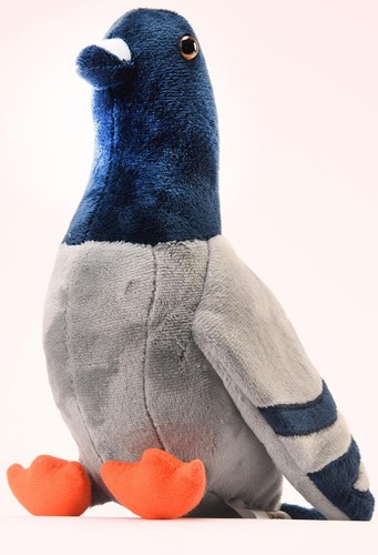 PLUSH PIGEON BLUE KINGDOM OF TOYS SOFT CUDDLY TOY DOVE 22cm BIRD TEDDY ...