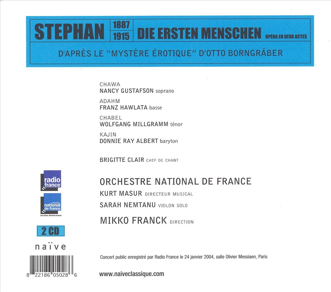 MIKKO FRANCK STEPHAN: DIE ERSTEN MENSCHEN NEW CD | eBay