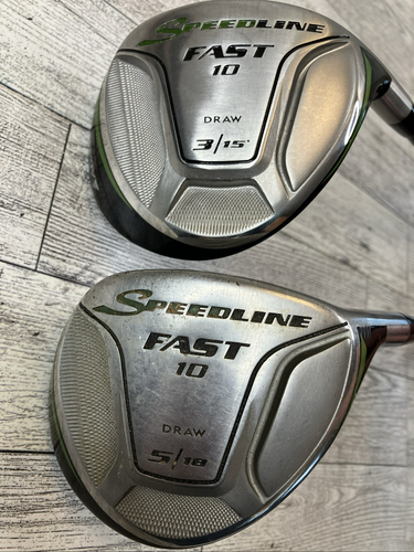 Adams Speedline Fast 10 Driver 3 15* & 5 18* Wood RH Set Grafalloy Lite ...