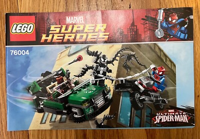 LEGO Super Heroes Spider-Man Spider-Cycle Chase Original Instructions ...