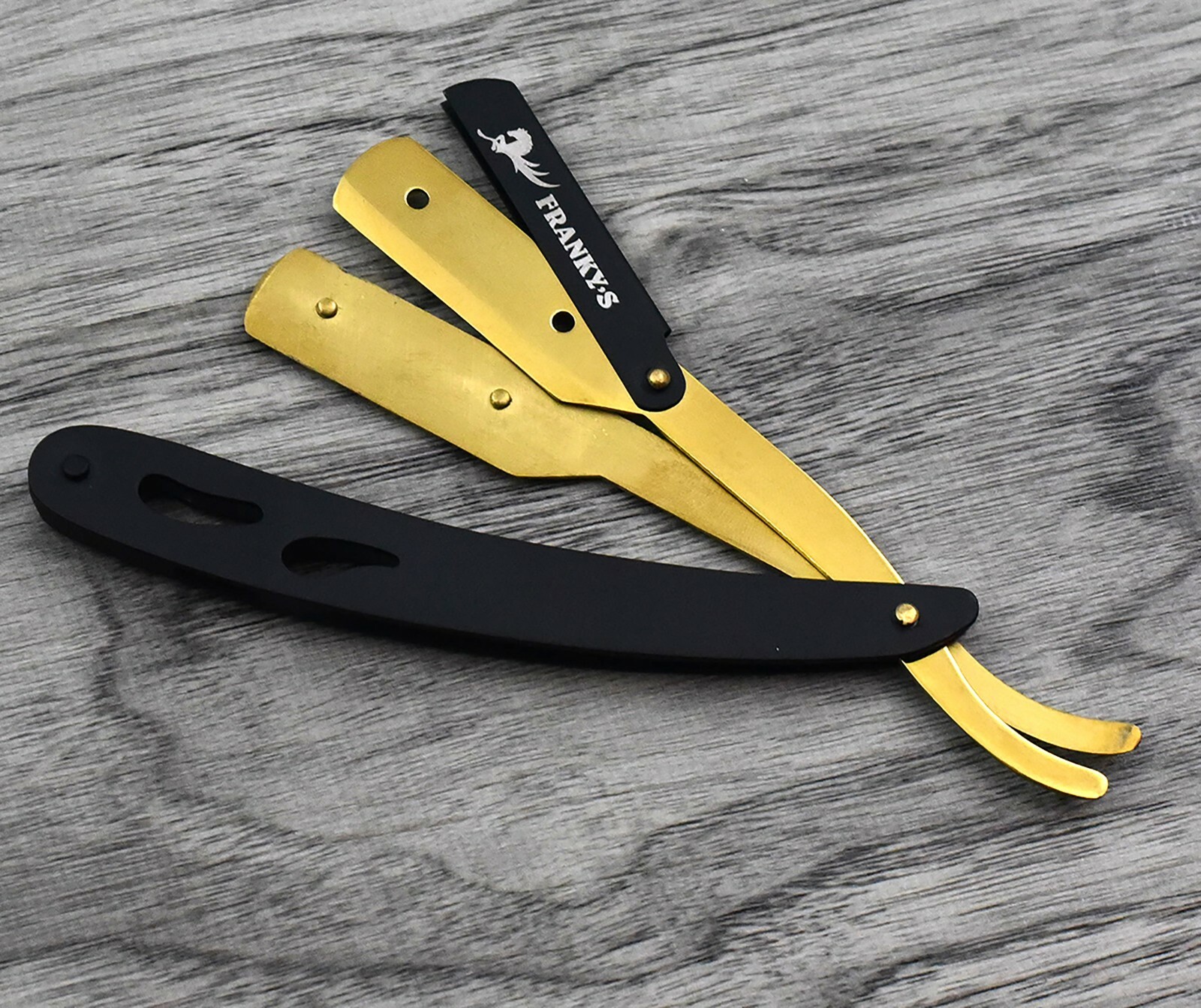 Barber Shaving Razor Folding knife Wood Handle Stainless Steel Razors ...