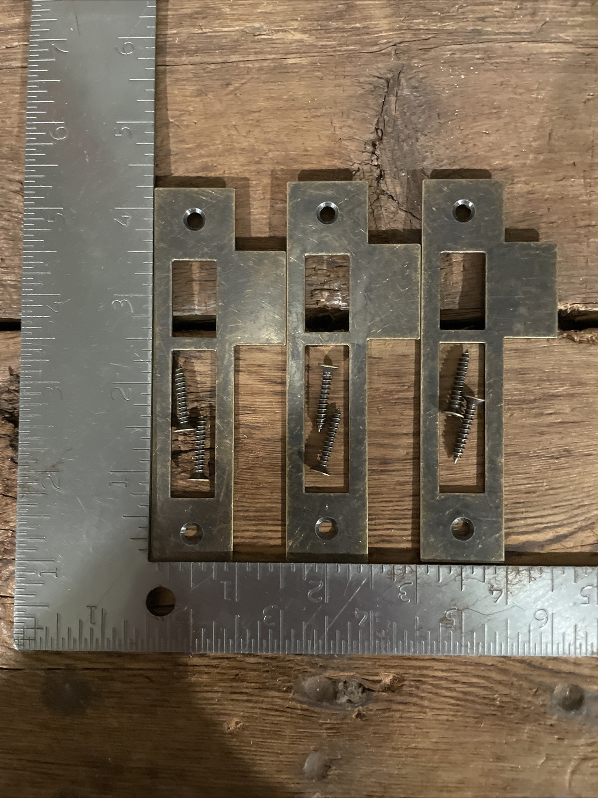 3 Antique/Vintage Door Style Strike Plate, Mortise,Keeper, Striker ...
