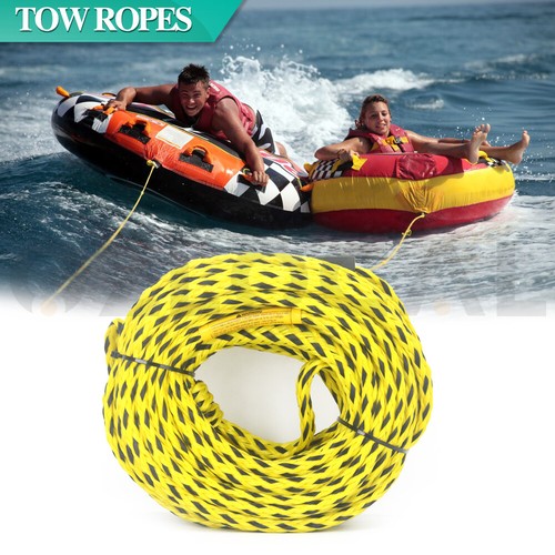 60FT Heavy Duty Tow Ropes Float Tubing Watersport 1-6 Rides Towable ...