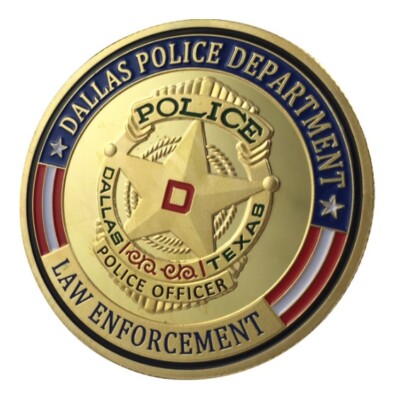 U.S. United States | Dallas Police Department | Gold Plated Challenge ...
