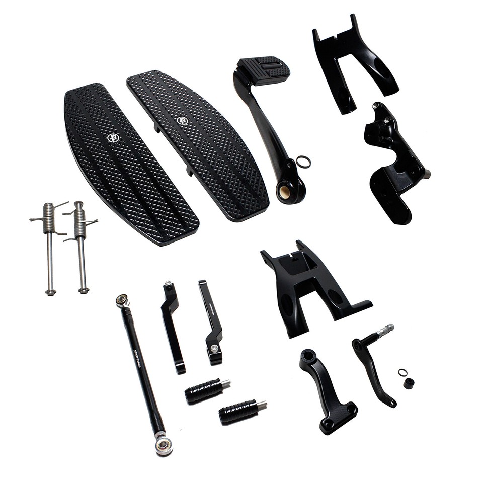 Black Forward Control FootBoard Foot Pedals for Harley 2024 Low Rider ...