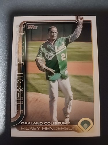 2025 Topps Series 2 - Rickey Henderson - First Pitch Oakland Coliseum #FP2-3 | eBay