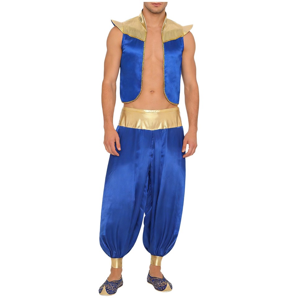 Herren Arabischer Prinzen-Verkleidung Goldverzierung Outfits Zeigen ...