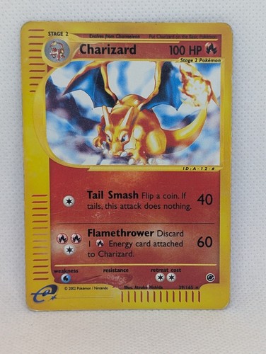 Charizard 039/165 Expedition Base Set Reverse Holo Rare Pokemon TCG ...