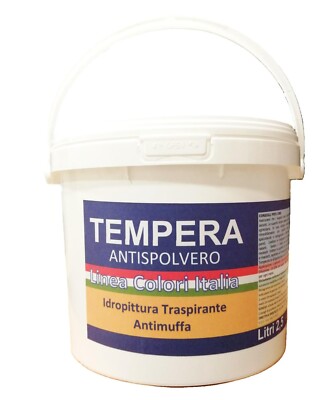 Idropittura Pittura traspirante TEMPERA per interni antimuffa ...