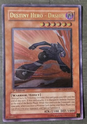 Yugioh - Destiny Hero - Dasher - POTD-EN017 - Ultimate Rare - 1st ...