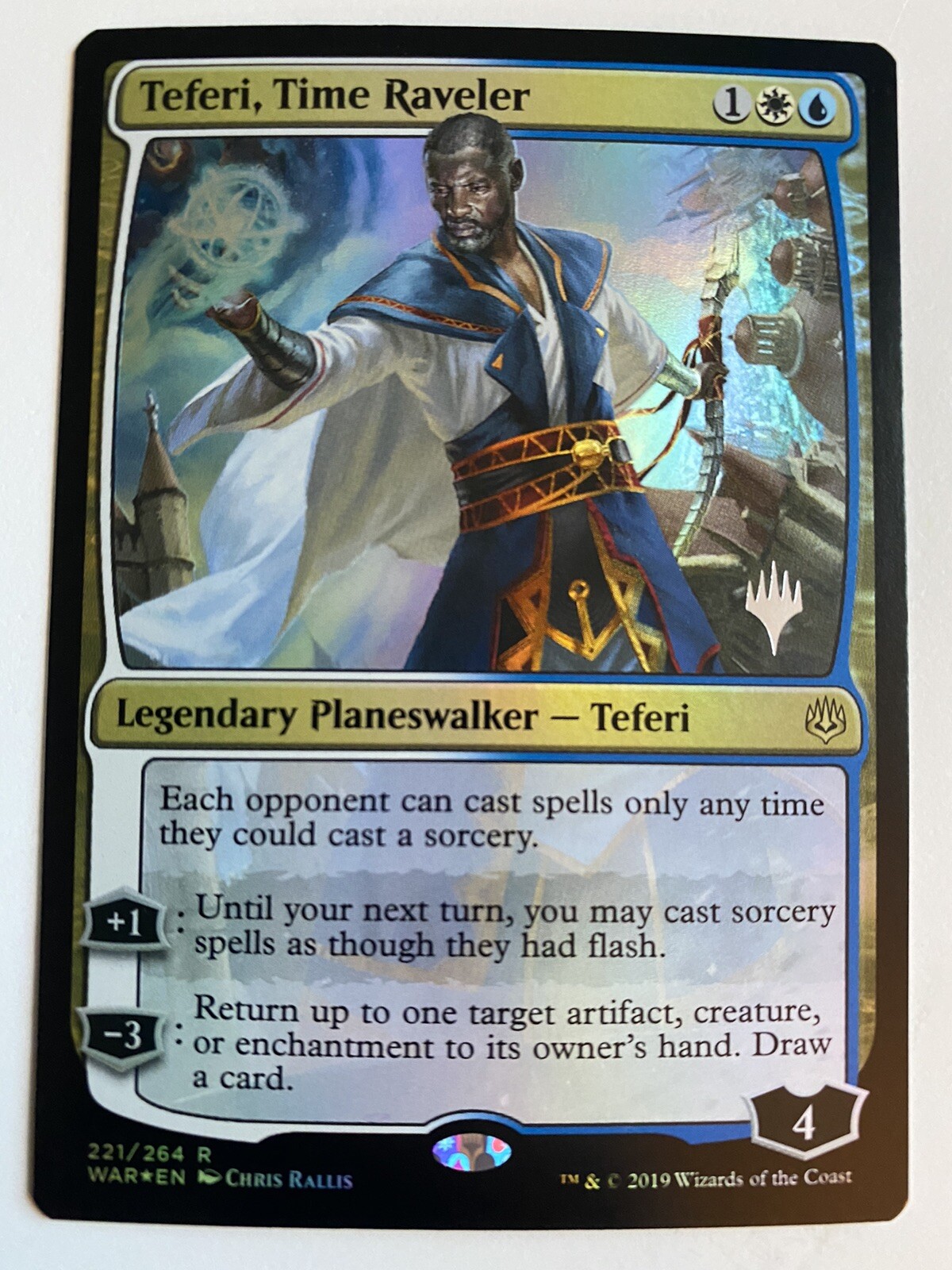 1x TEFERI, TIME RAVELER *PROMO FOIL* MTG WAR - MT/NM Pack Fresh ...