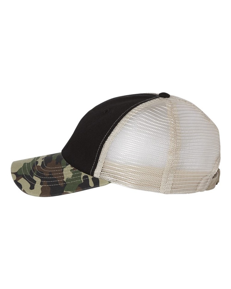 Sportsman Contrast Stitch Mesh Cap 3100 Trucker Baseball Hat 16 Colors ...