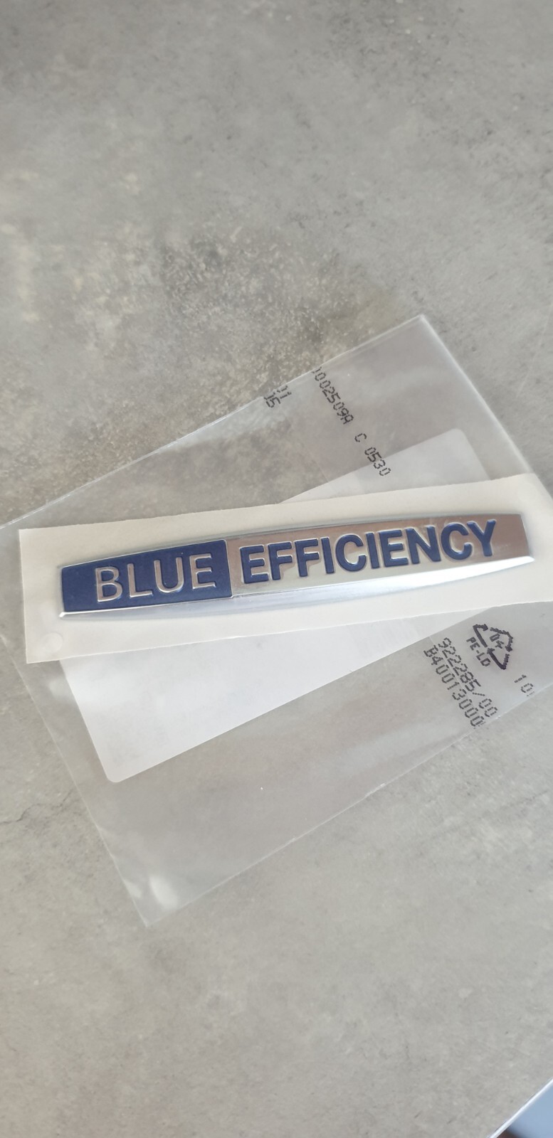 Genuine Mercedes-benz OEM Blue Efficiency Wing Badge Decal A2048177220 ...