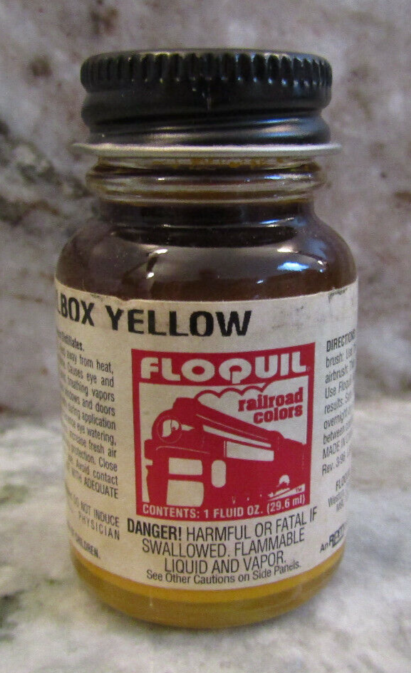 FLOQUIL RAILROAD COLORS MODEL PAINT - 1oz 1 OUNCE - RAILBOX YELLOW | eBay