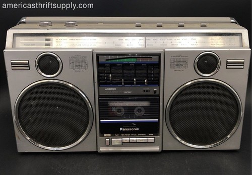 Panasonic 4 Speaker Boombox Graphic Equalizer AM FM Cassette Player | eBay