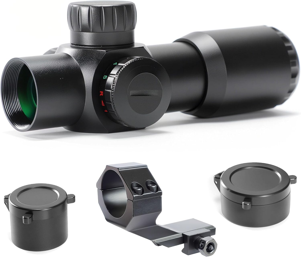 Rifle Scope 3X28 for Crossbows and Rifles with Red/Green Illuminated ...