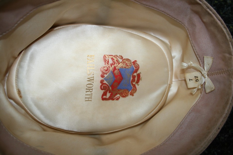 Vtg Failsworth cross country '63 tweed trilby hat size 7 57 medium mod ...