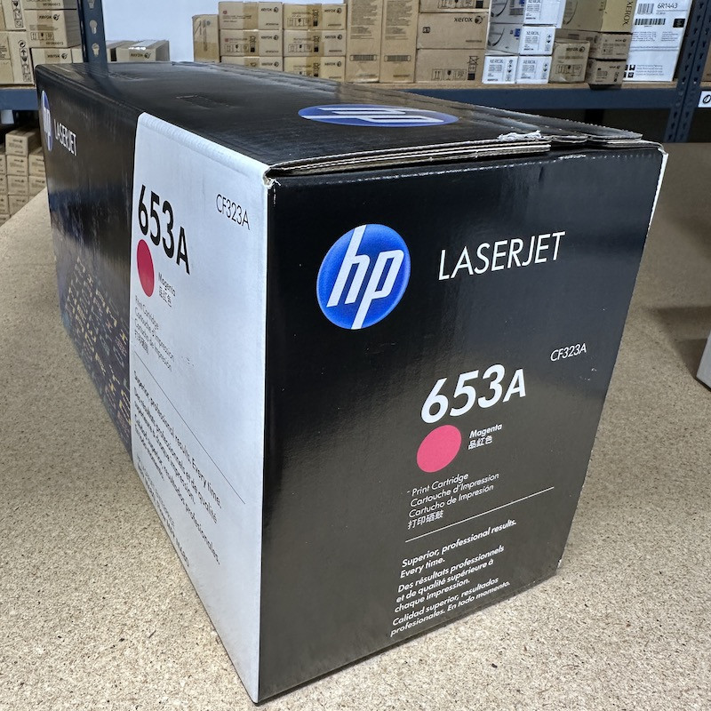 Genuine HP CF323A (653A) Magenta Toner Cartridge - NEW SEALED ...