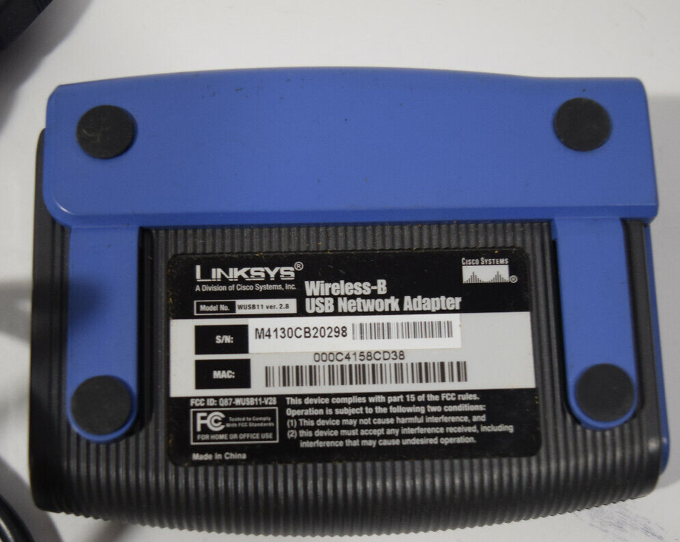 LINKSYS WIRELESS-B USB NETWORK ADAPTER 2.4 GHZ | eBay