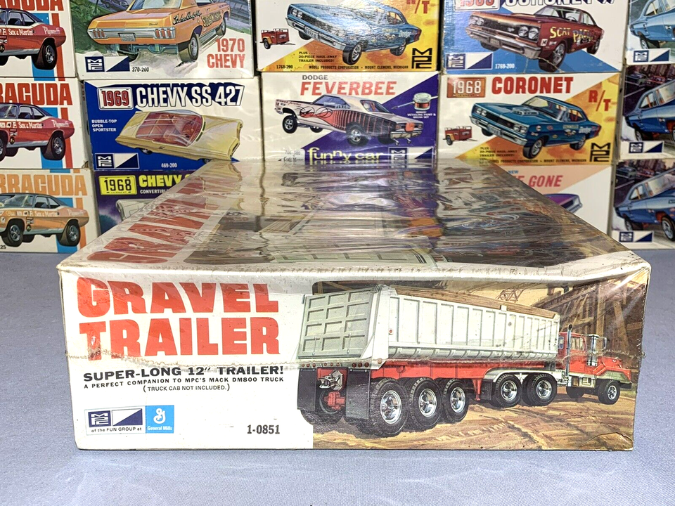 MPC ORIGINAL ISSUE SUPER-LONG 12" GRAVEL TRAILER KIT#1-0851 1/25 NOS F ...