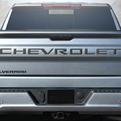 2019-2022 Chevrolet Silverado Tailgate Letter Kit 19432564 Carbon Fiber ...