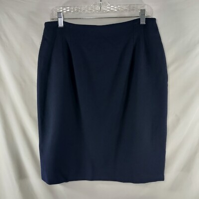 Jones New York 100% Worsted Wool Pencil Skirt Womens 14 Black Lined ...