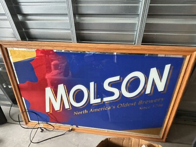 Vintage Molson Beer Sign - Very Good Condition | eBay