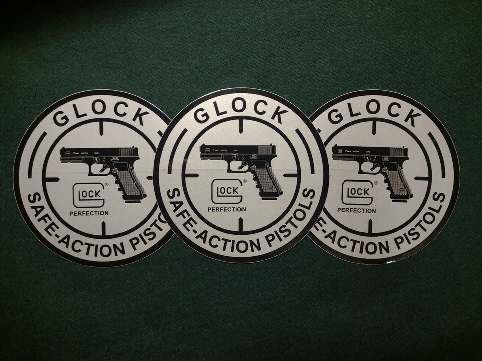 GLOCK PERFECTION SAFE ACTION PISTOLS NOS Three Gen4 Stickers SHOT-SHOW ...
