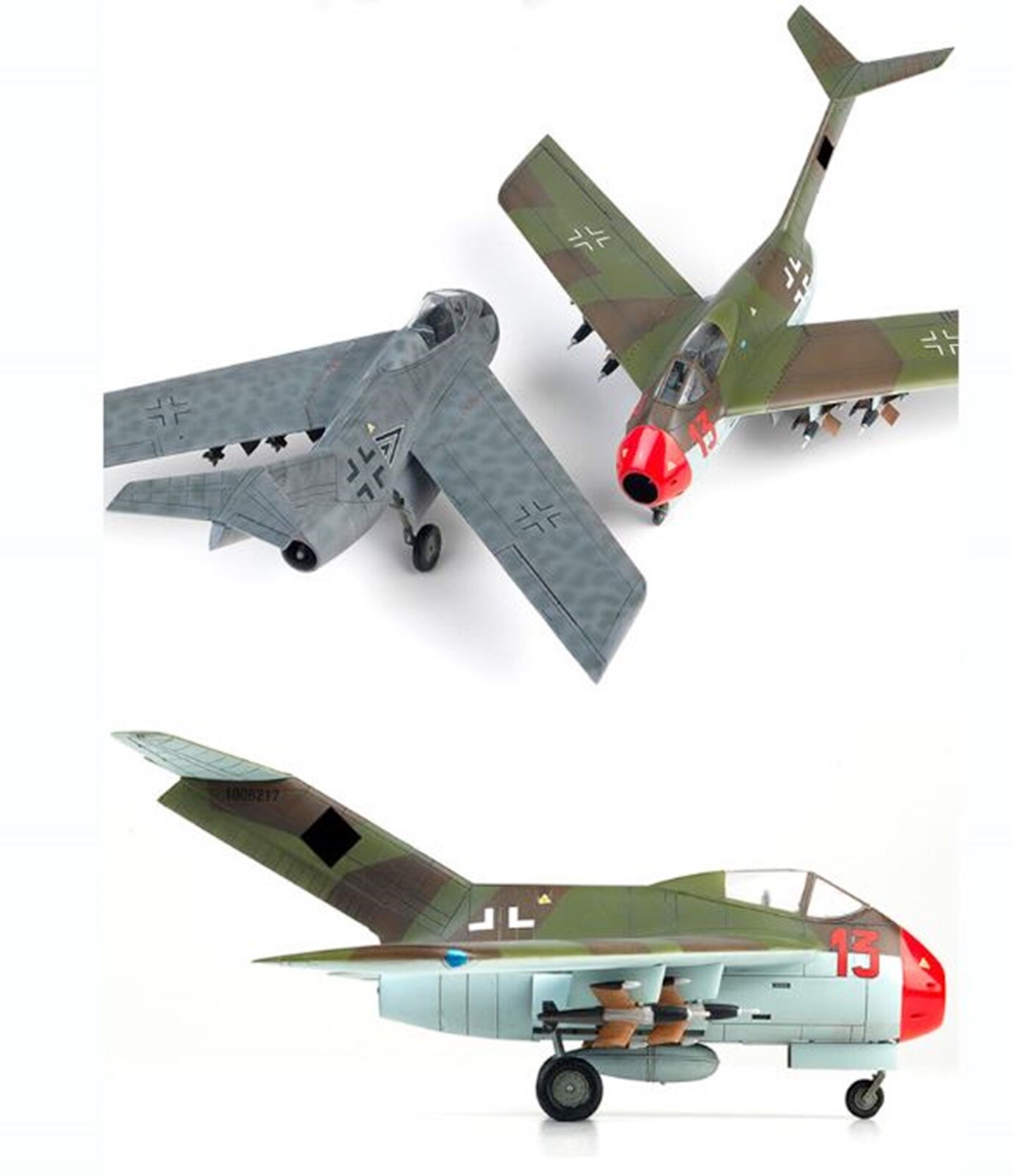 Academy 1/48 Focke-Wulf Ta183 Huckebein Aircraft Hobby Plastic model ...